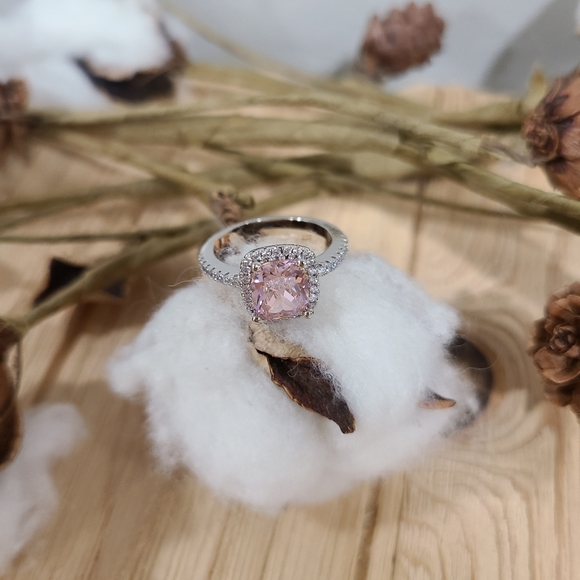Jewelry | Newexquisite Barbie Pink And Clear Czs Ring In 925 Sterling ...